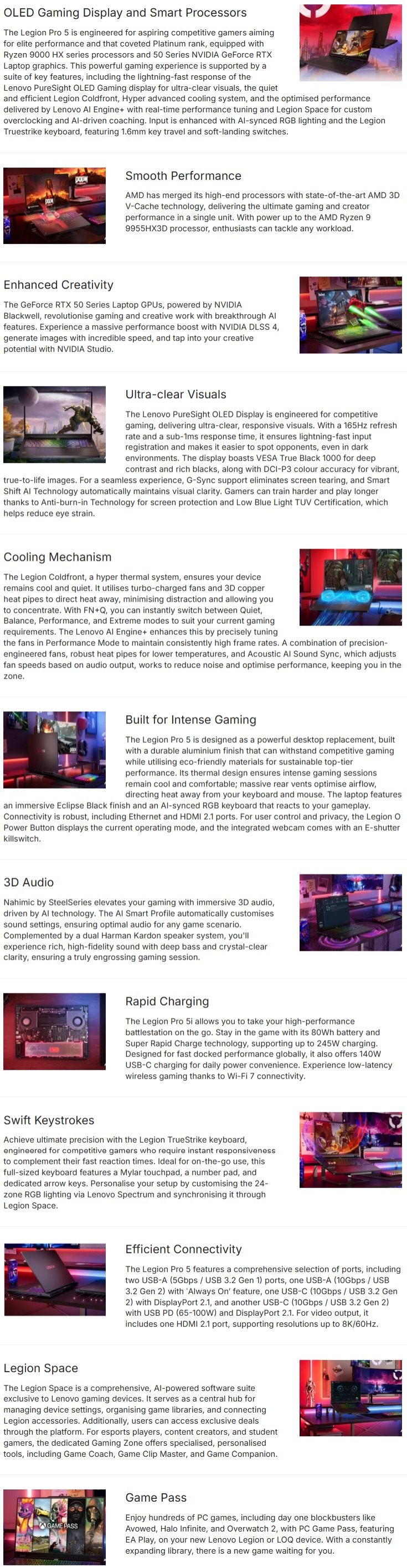 Laptops :: Lenovo Laptop :: Lenovo Gaming Laptop Legion Pro 5 AMD Ryzen ...