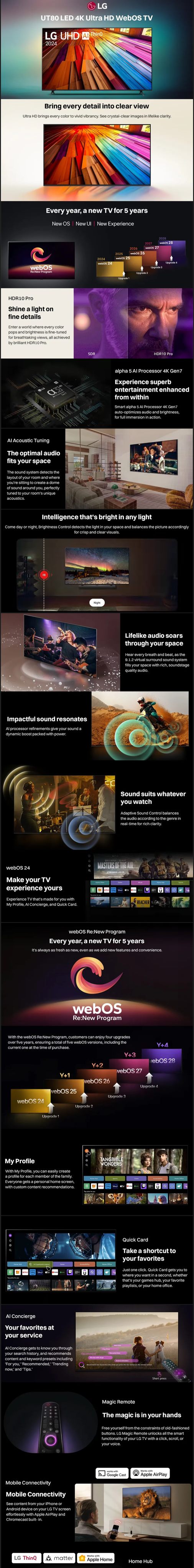 TV :: LG :: LG UT80 4K Ultra HD LED Smart TV | 139 cm (55 Inch ...