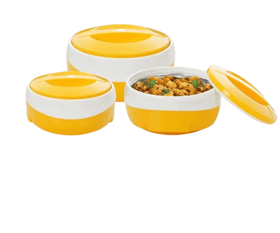 Kitchen Appliances :: Casserole :: BlueBerrys Wave Yellow White, Inner ...