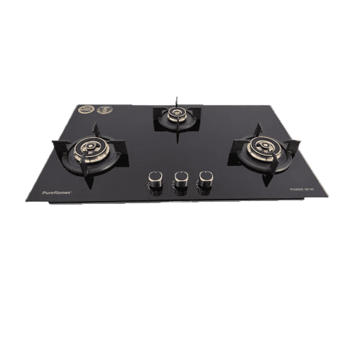 Kitchen Appliances :: Gas Stoves :: PUREFLAMES 70 HOB | Power | 3 Buner | Black