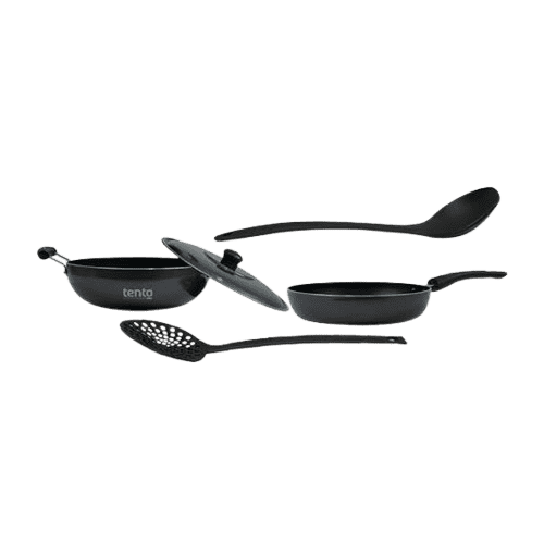 Kitchen Appliances :: Crockery :: Tento | 4 -Piece | Non-Stick Cookware Set | Black