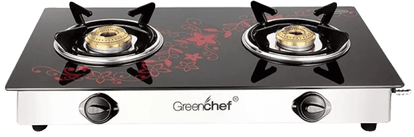 Kitchen Appliances :: Gas Stoves :: Greenchef Glass Manual Gas Stove